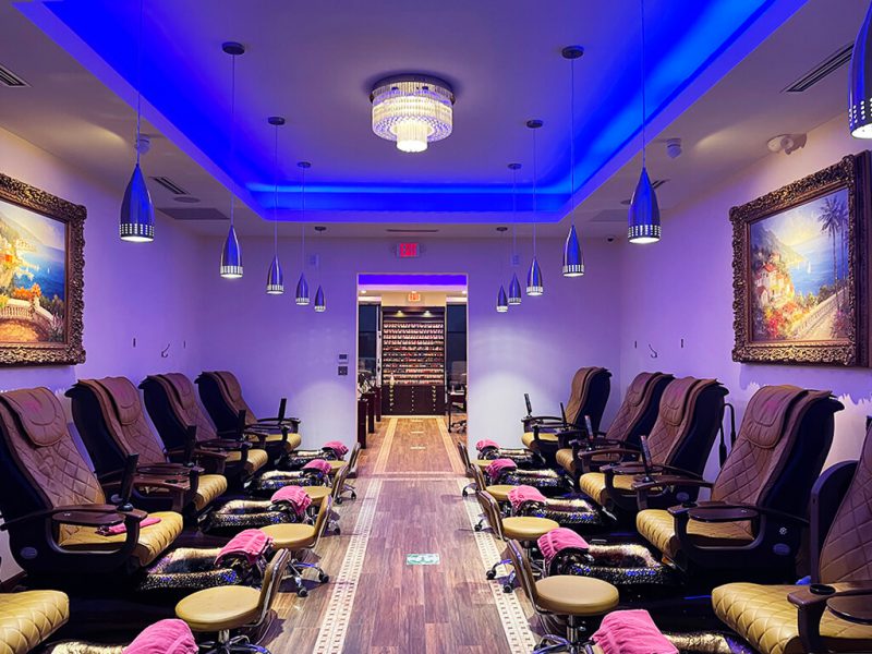 Royal Nails Spa Construction Project | Nail Studio Builder LLC in Novi, MI