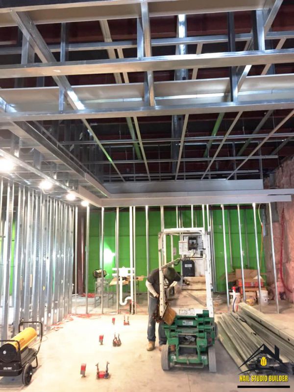 Lavish Nail & Spa Construction Project | Nail Studio Builder LLC in Indiana