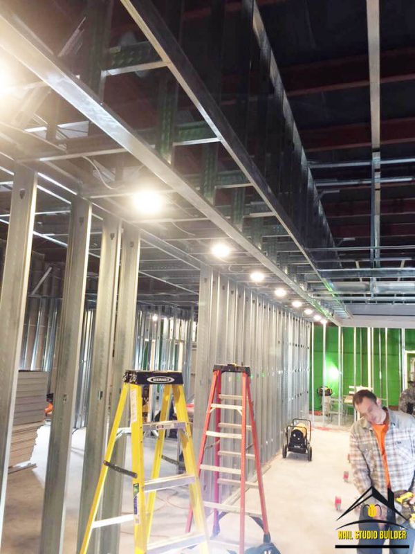 Lavish Nail & Spa Construction Project | Nail Studio Builder LLC in Indiana